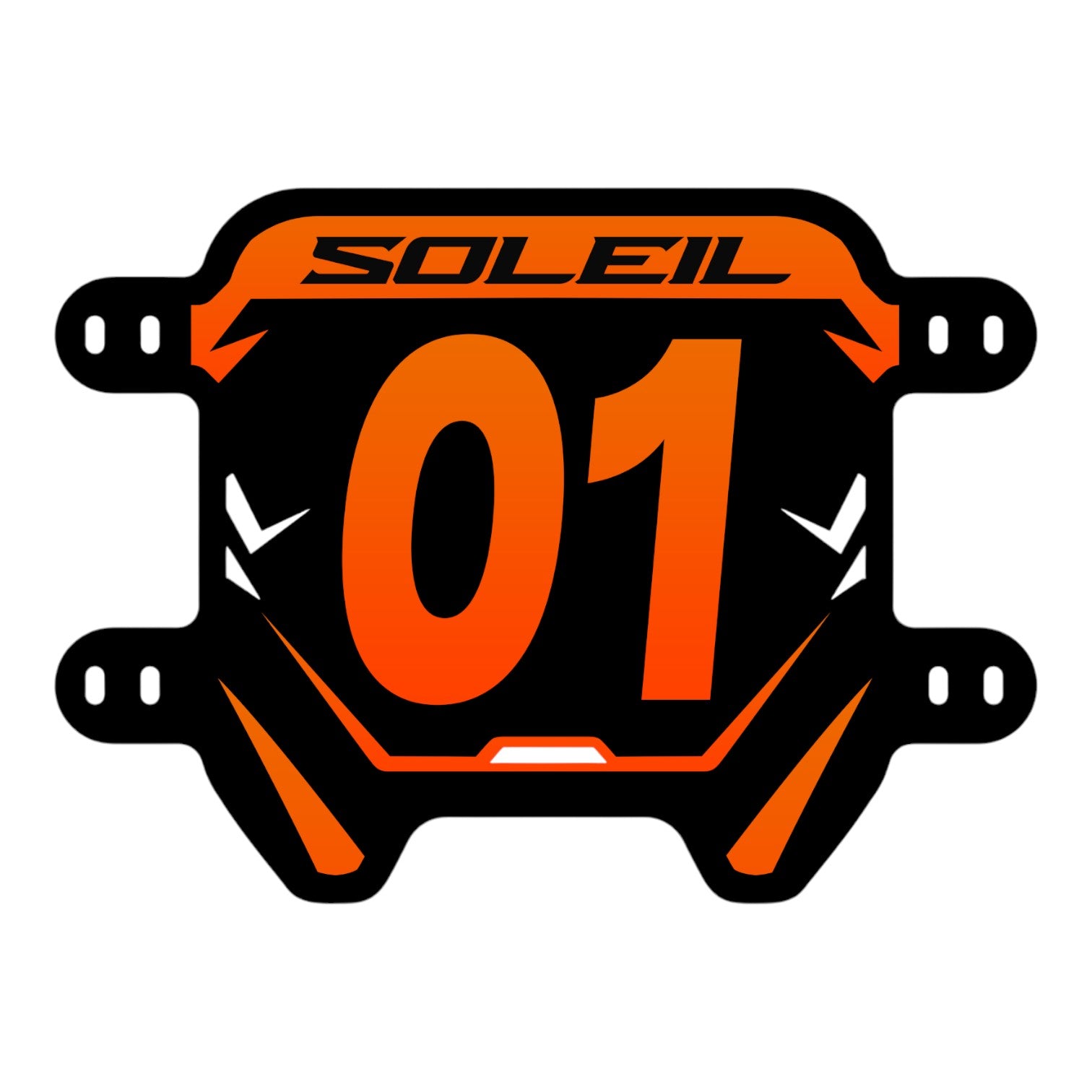Tuttio Soleil01 Front Number Plate Dirt Bike Number Plate – TUTTIO